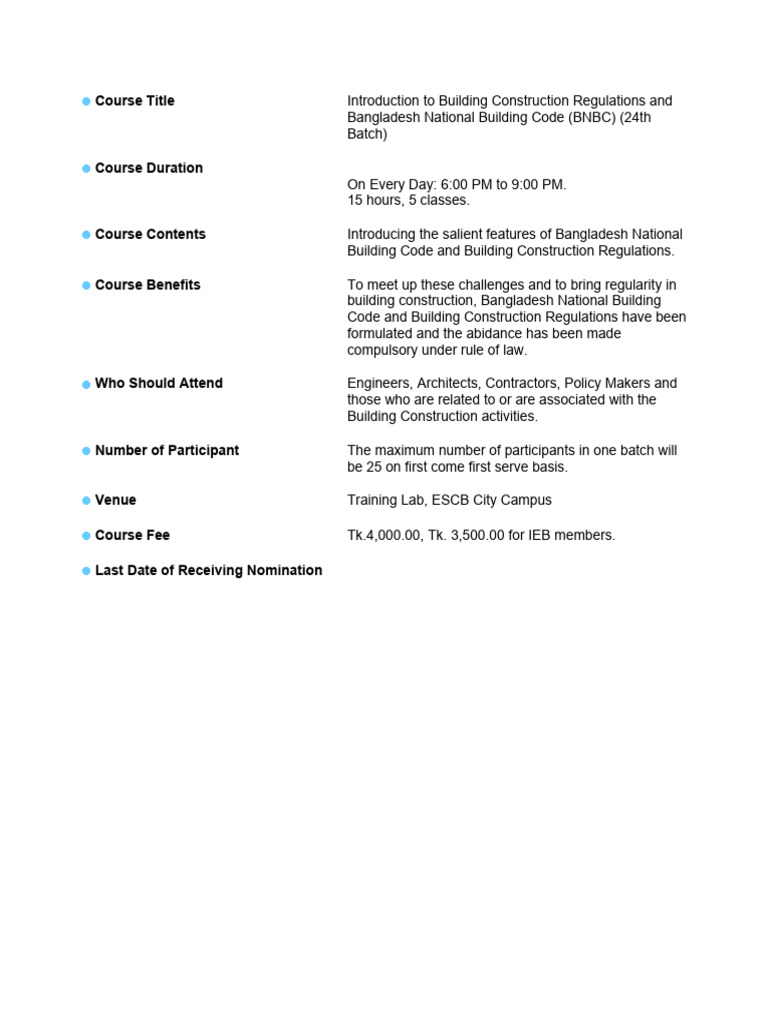 Introduction to Building Construction Regulations and Bangladesh ... Introduction to Building Construction Regulations and Bangladesh ...