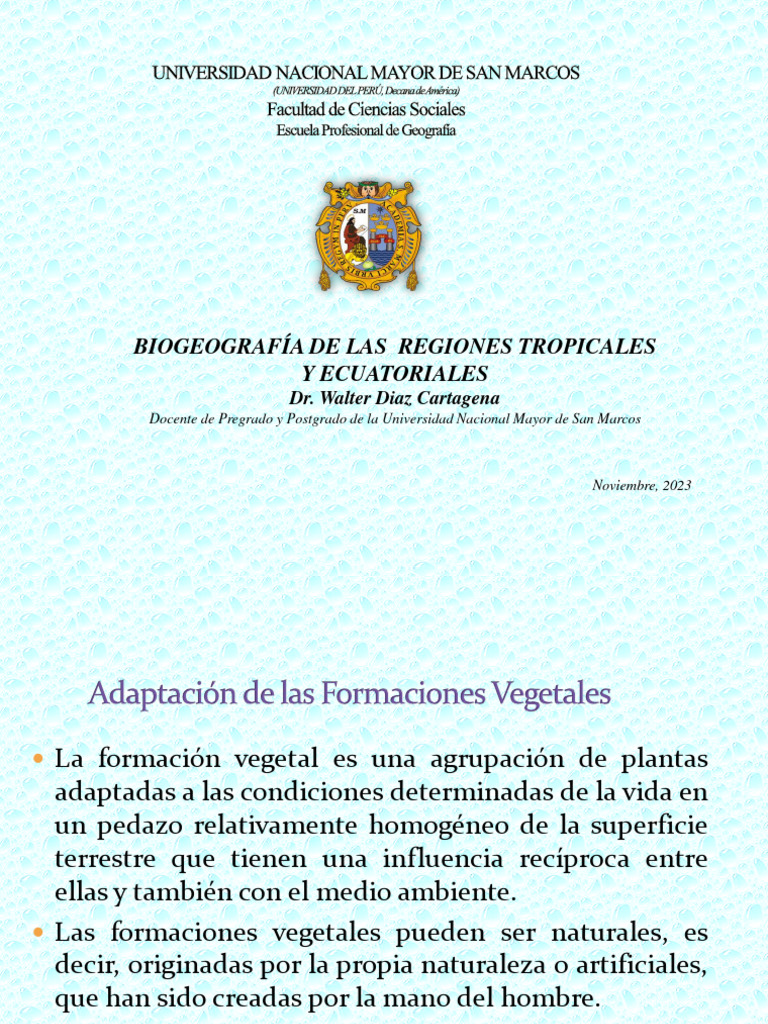 SEMANA 10 BIOGEOGRAFIA DE LAS REGIONES ECUATORIALES Y TROPI (1) | PDF ...