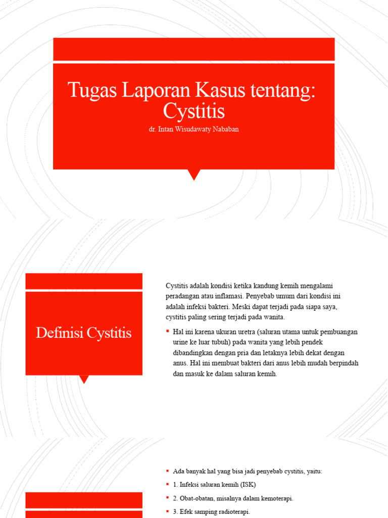 Tugas Laporan Kasus Cystitis | PDF