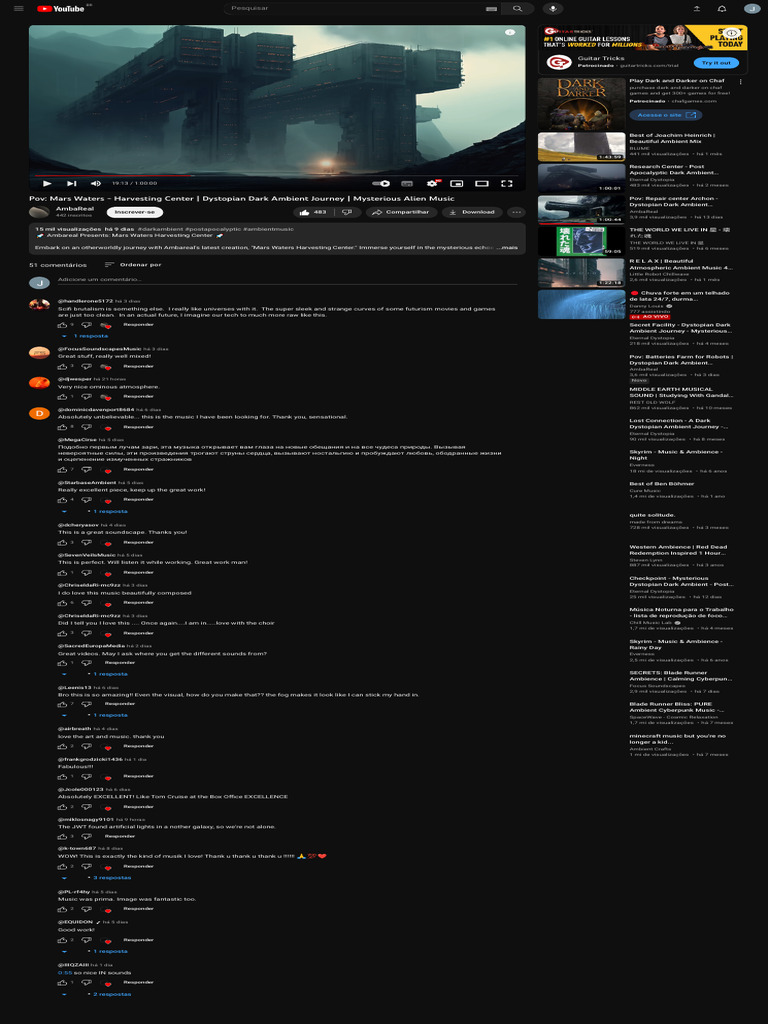 Pov - Mars Waters - Harvesting Center - Dystopian Dark Ambient Journey - Mysterious Alien Music ...
