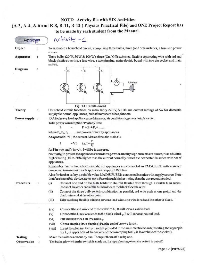 Physics Activity - 1 (1) | PDF
