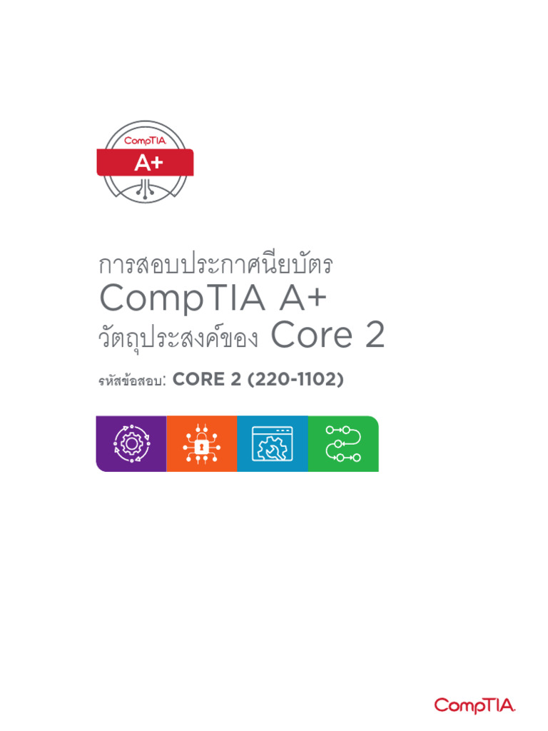 Comptia A 220 1102 Exam Objectives - Thai | PDF