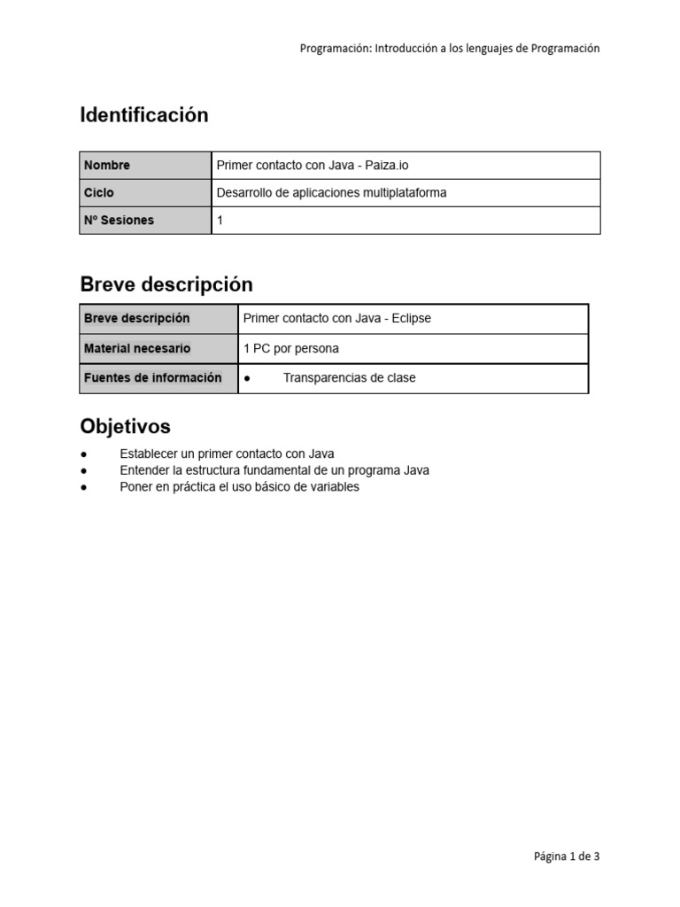 Actividad4 JAVA Practica 1eval 2023 2024 Parte1.docx-1 | PDF | Java (lenguaje de programación ...