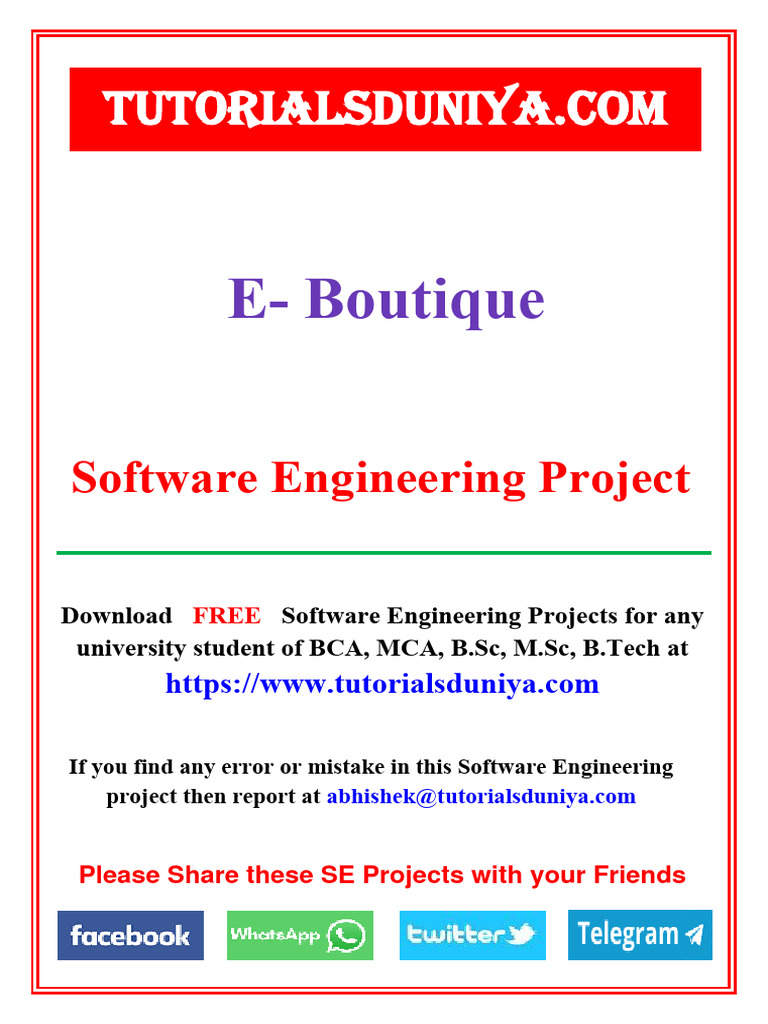 E Boutique TutorialsDuniya | PDF | User (Computing) | Prototype
