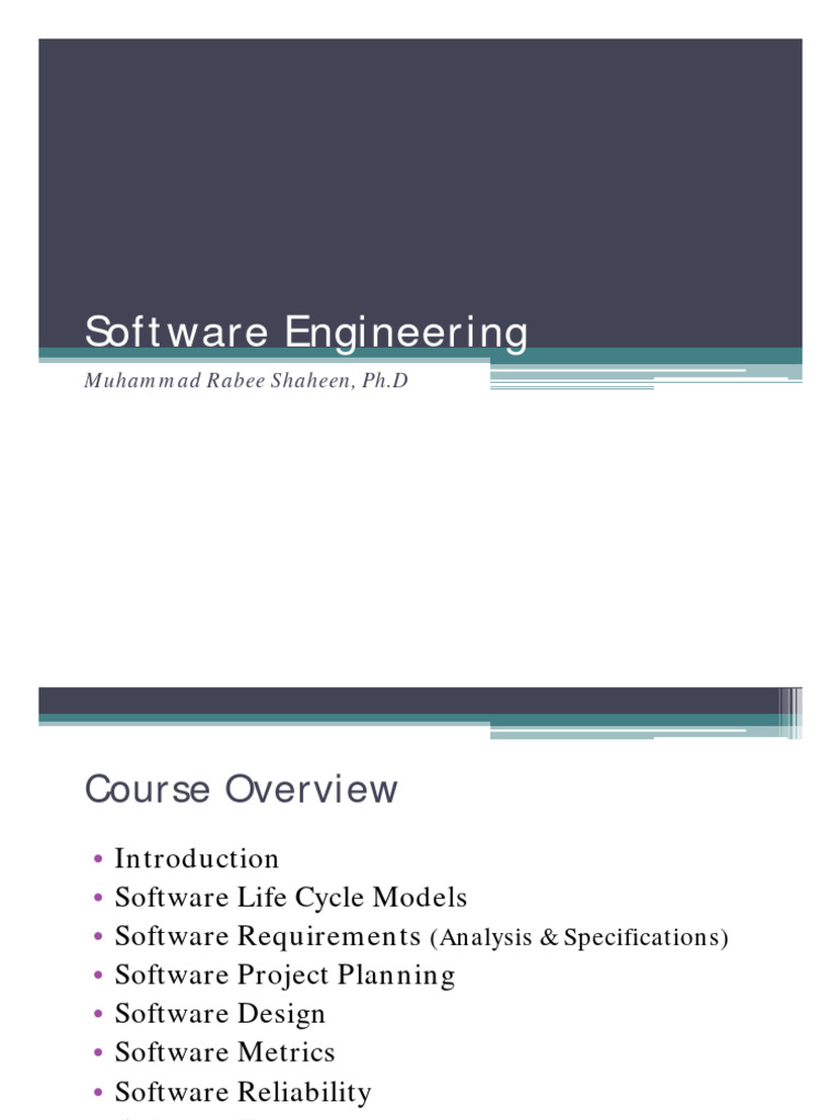Software Engineering Software Engineerin Pdf Engineering Software 