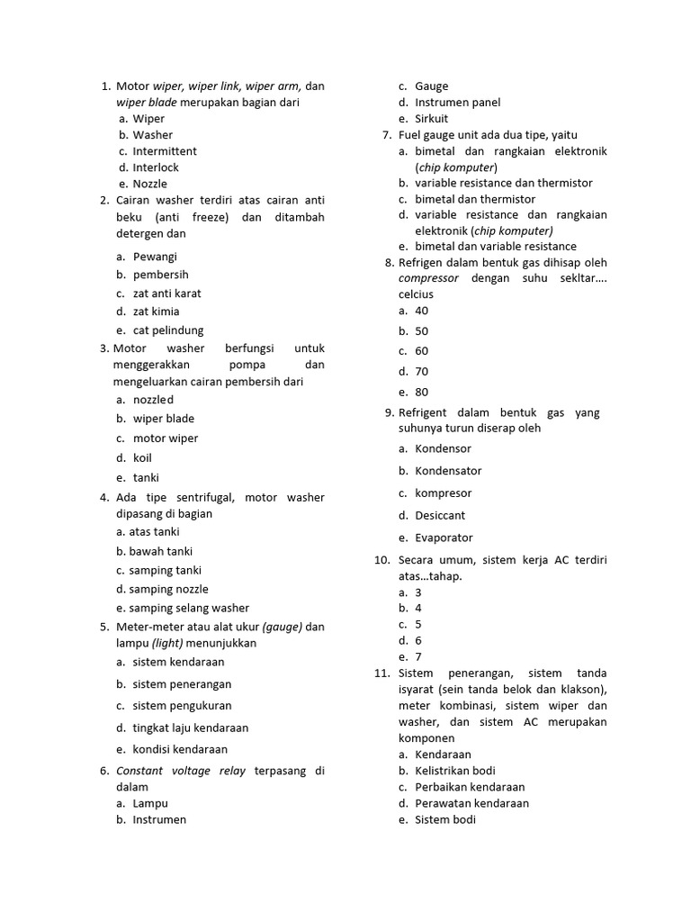Soal Ualngan Kelas 12 Tkro | PDF | Teknologi & Rekayasa