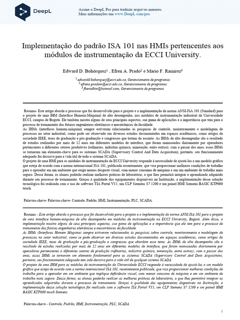 Implementacion de La Norma ISA 101 Sobre PT | PDF | Scada | Interface ...
