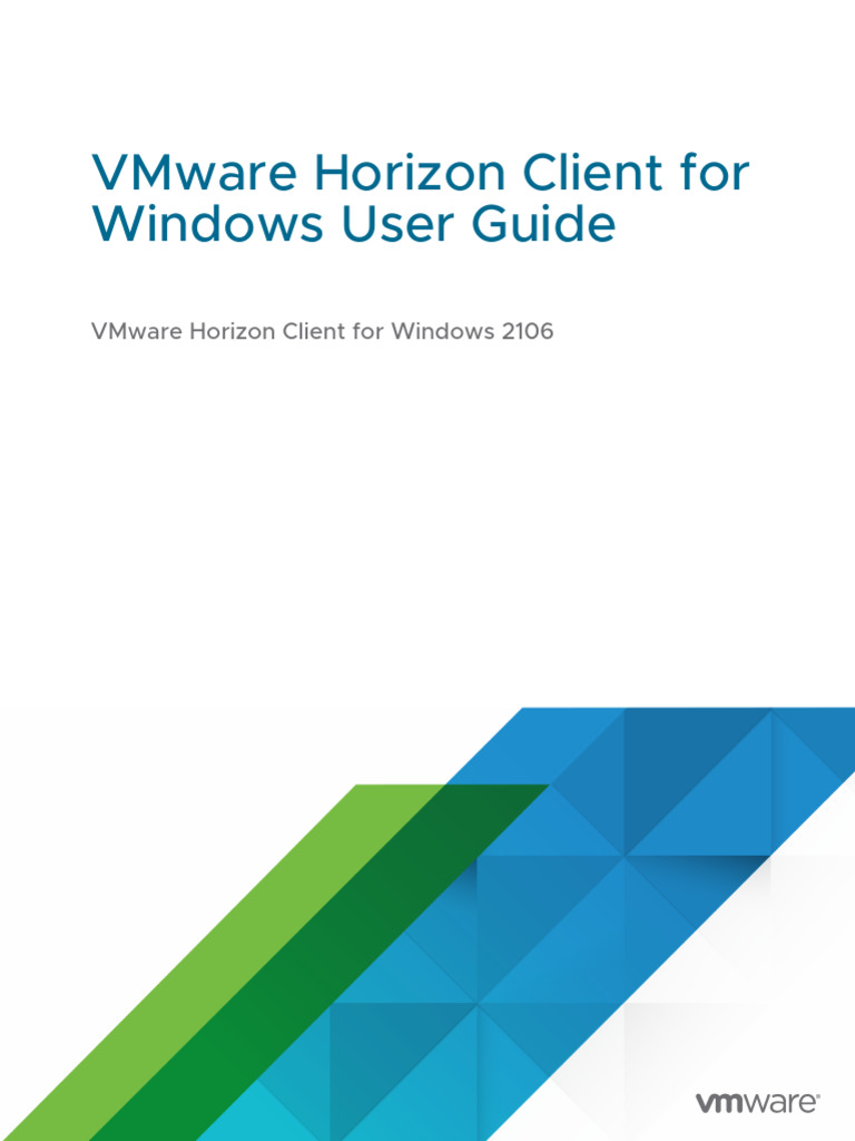 Horizon Client Windows User | PDF | Remote Desktop Services | Microsoft ...