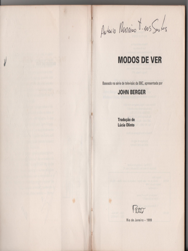 Modos de Ver - John Berger (Brasil 1999) | PDF