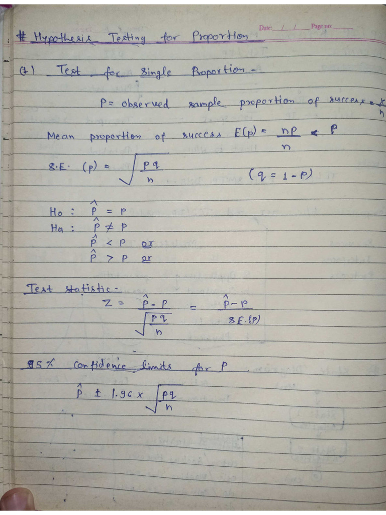Hypothesis Testing Maths | PDF