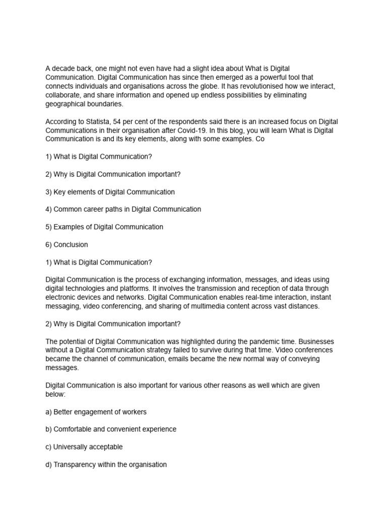 Understanding Digital Communication Essentials | PDF | Communication ...