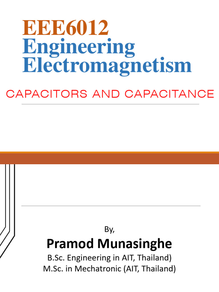 Lec 5 Capacitor and Capacitance | PDF