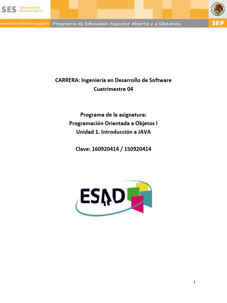 Unidad_1._Introduccion_a_JAVA | PDF | máquina virtual de Java | Java ...
