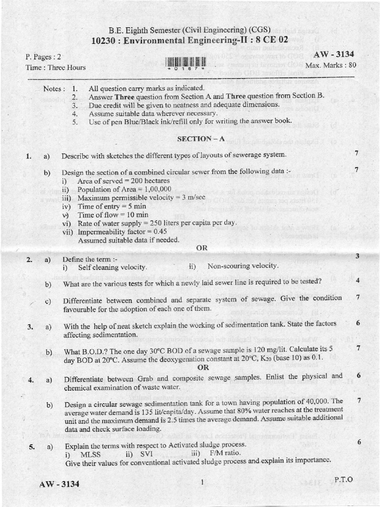 Environmental Engineering II | Download Free PDF | Water Supply | Civil Engineering