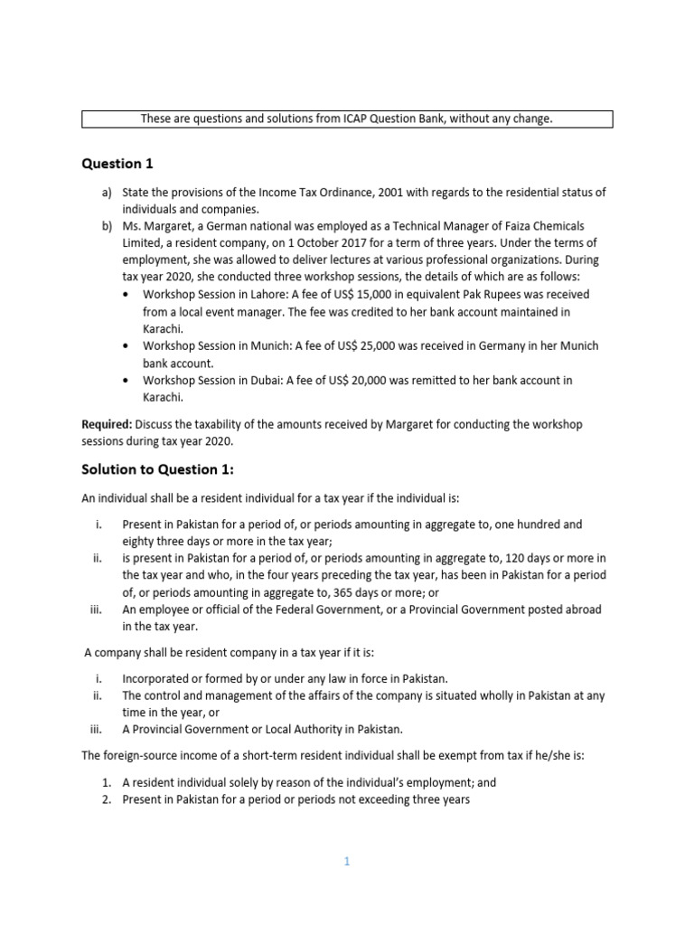 Theory Type Questions _for reference only | PDF | Taxes | Income Tax