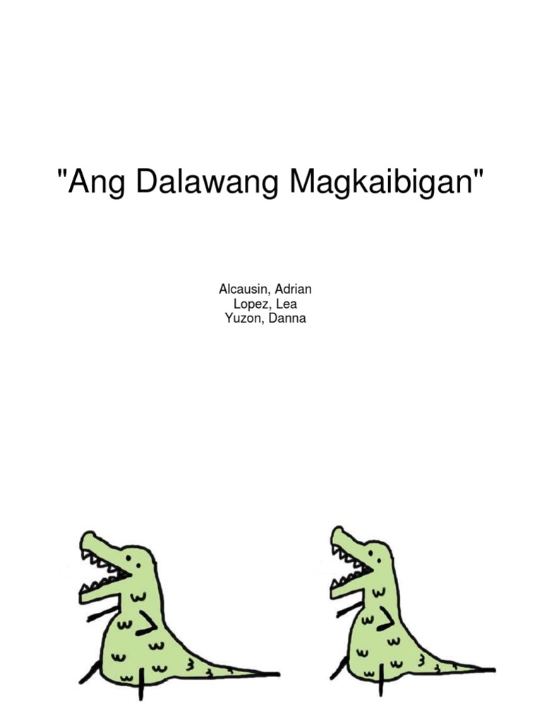 Ang Dalawang Magkaibigan | PDF