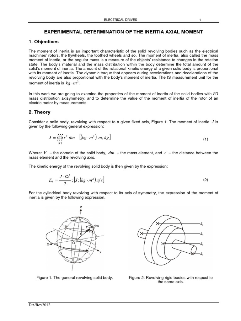 CursED.Laborator.Lab1 | PDF | Torque | Rotation Around A Fixed Axis