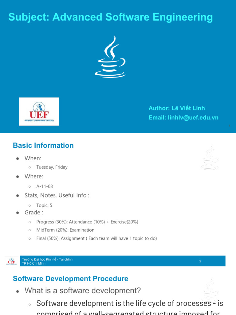 Advanced Software Engineering - 01 | PDF | Software Development Process | Software Development