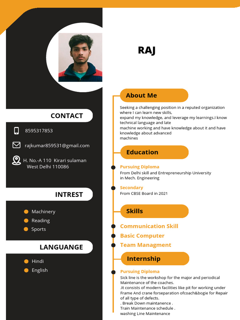 Raj Resume | PDF