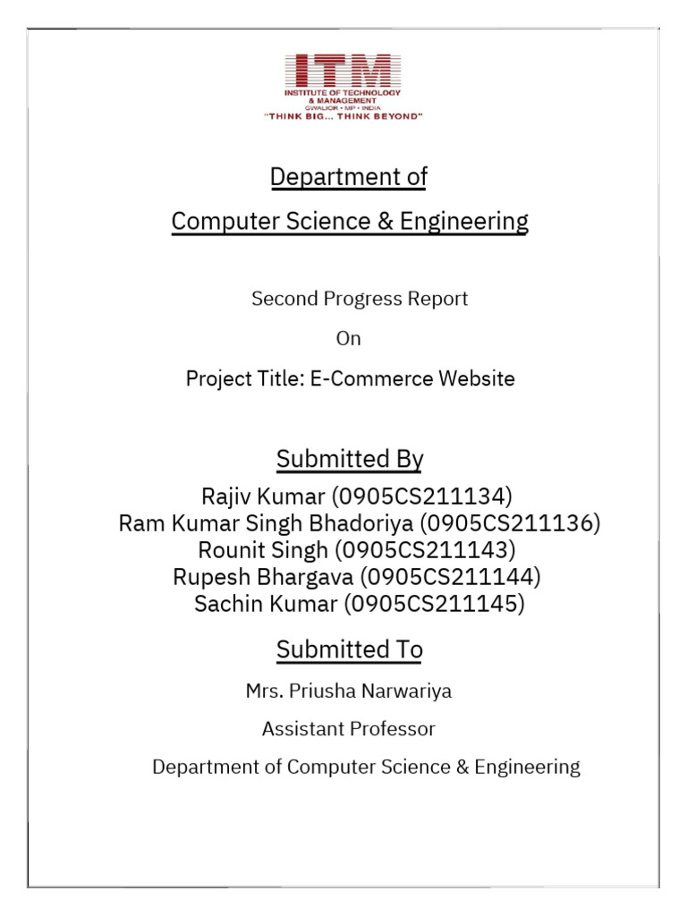 Sachin 2nd Progress Report PDF | PDF | Software Engineering | Computer Programming