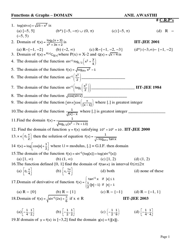 Domain Range Pdf Function Mathematics Mathematical Objects 