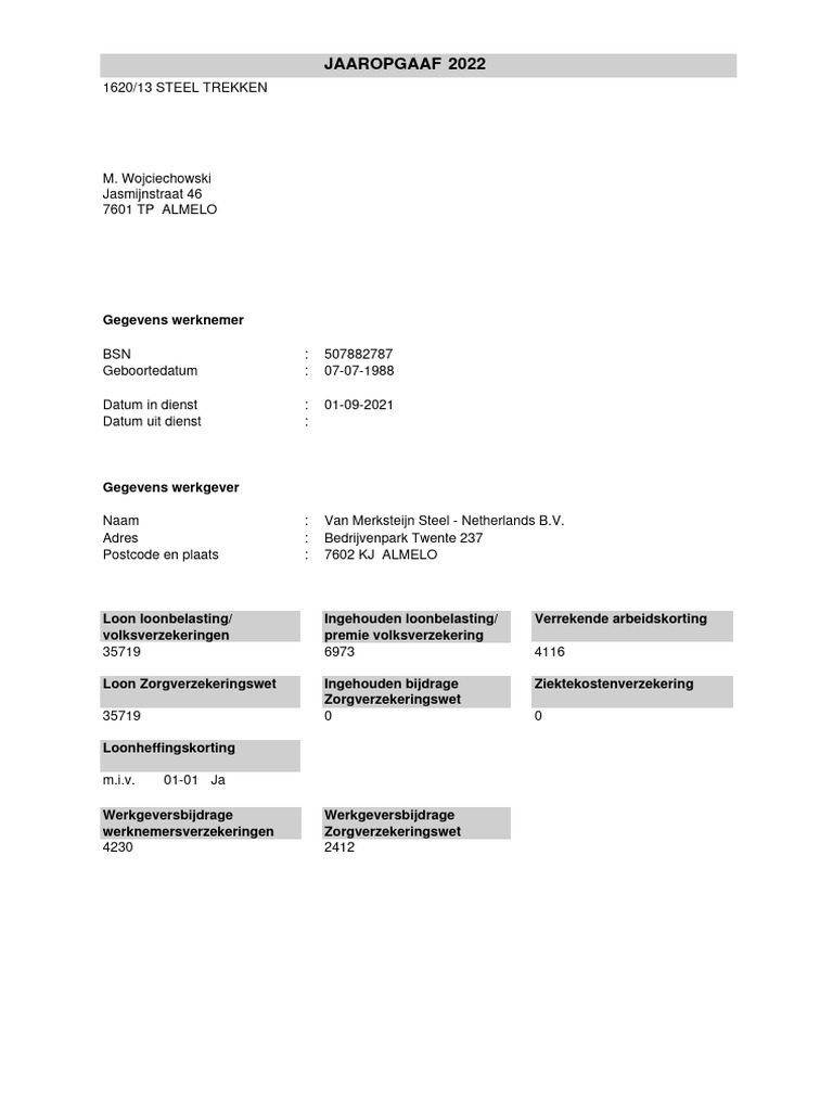 Jaaropgave Werknemer AL 2023-01-12 140826 | PDF