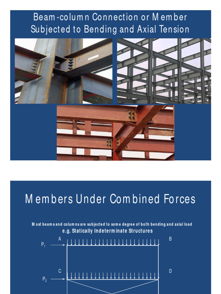 Beam-Column-Connection | PDF | Buckling | Bending