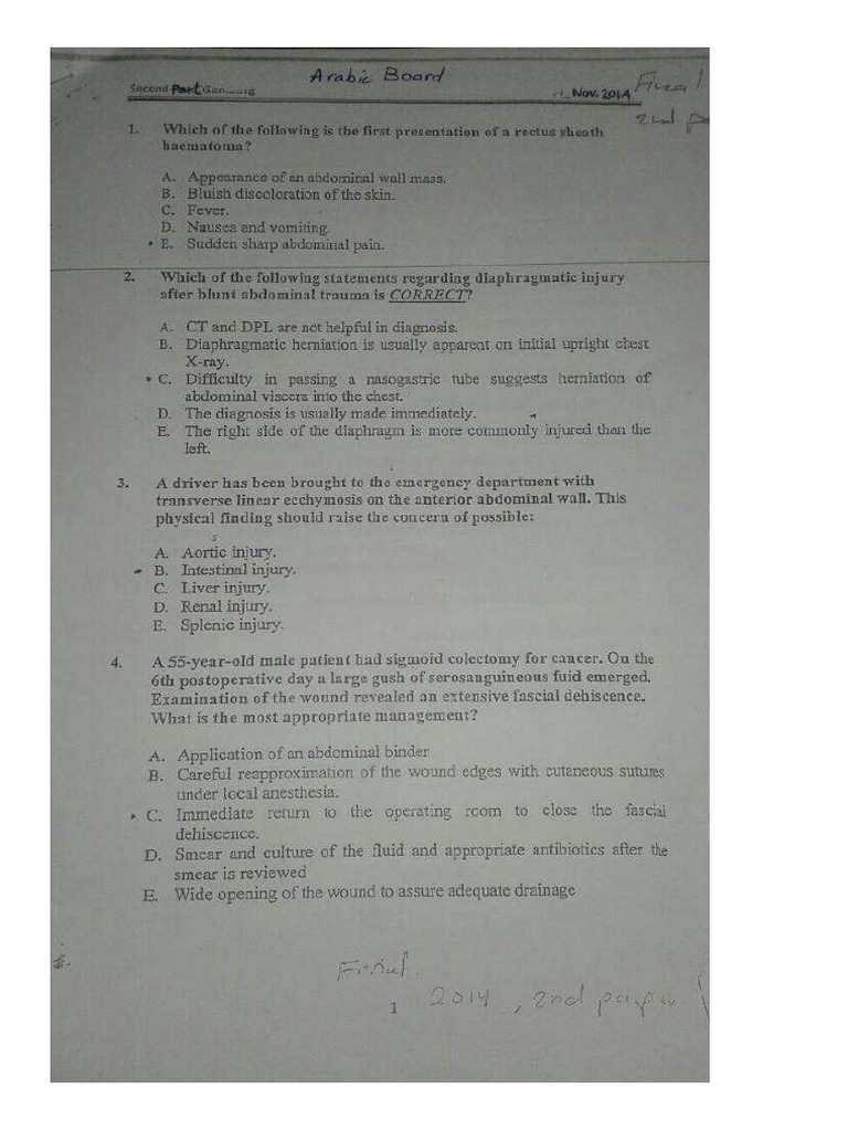 2014 2nd Part 1st Paper | PDF