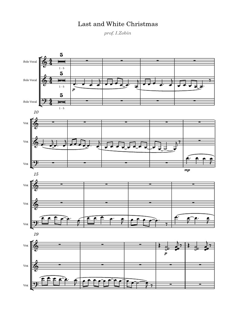 Double Christmas - Vocal Score | PDF