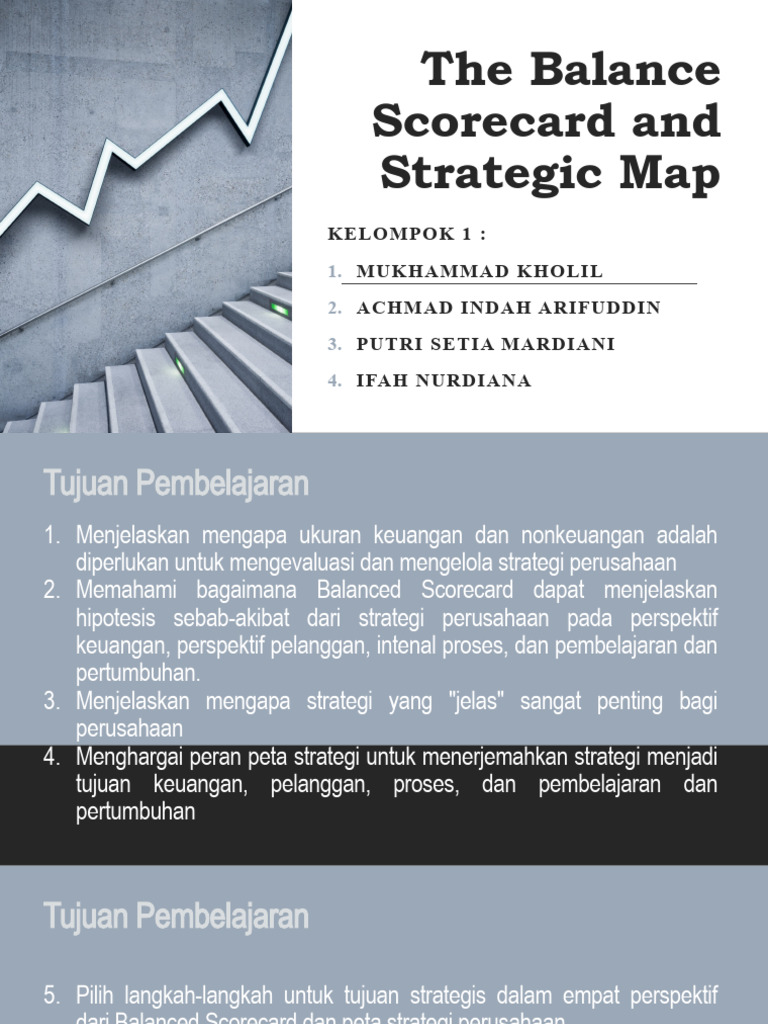 Kel 1 - The Balance Scorecard and Strategic Map | PDF