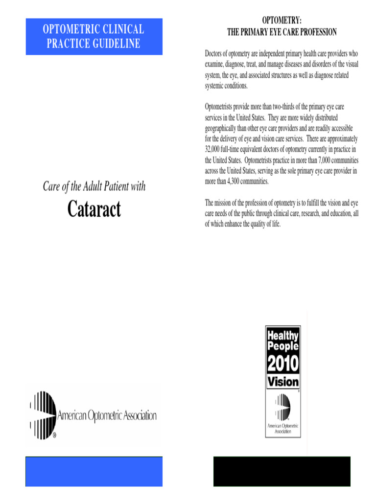 Cataract Care | PDF | Cataract | Optometry