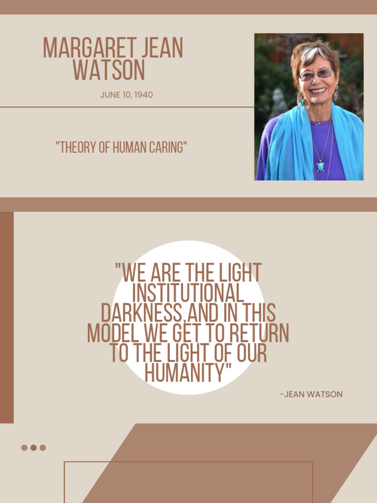 Jean Watson | Download Free PDF | Nursing | Theory