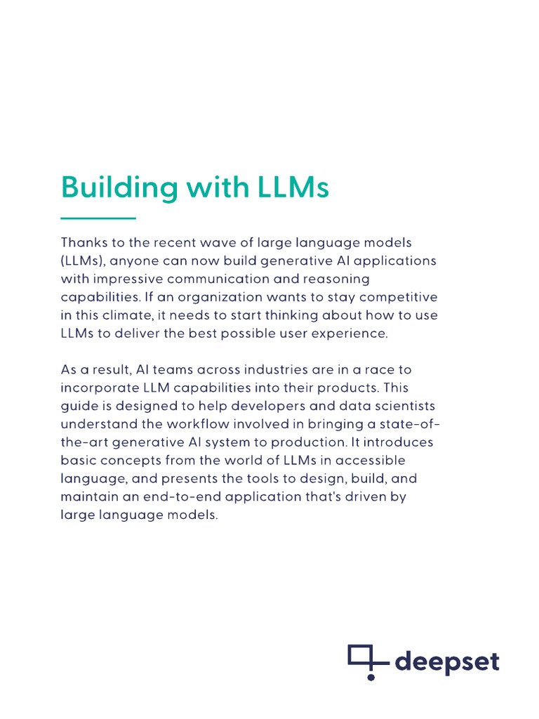 Building With LLMs - Ebook | PDF