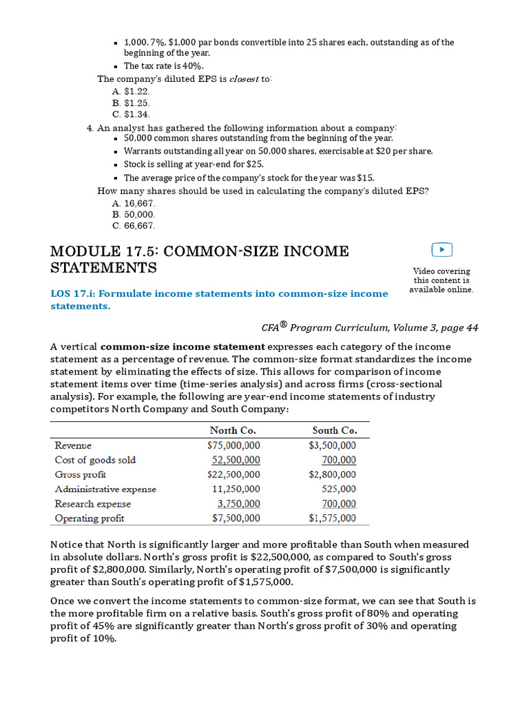 Income statement II | PDF