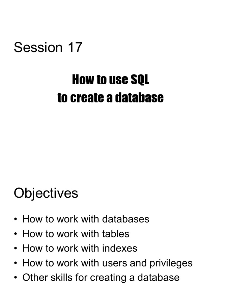 Chapter 17 (Session17 - Reviewed) | PDF | Database Index | Table (Database) Chapter 17 (Session17 - Reviewed) | PDF | Database Index | Table (Database)
