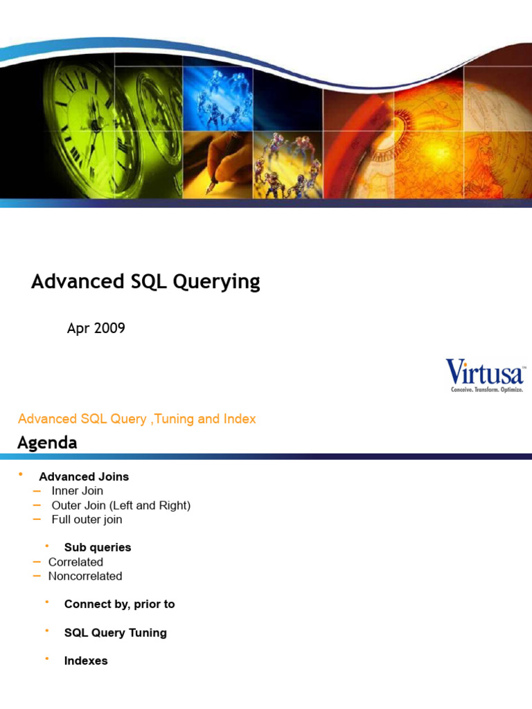 RBT - SSE - DW - RBT - SSE - Advanced SQL | PDF | Database Index | Table (Database)