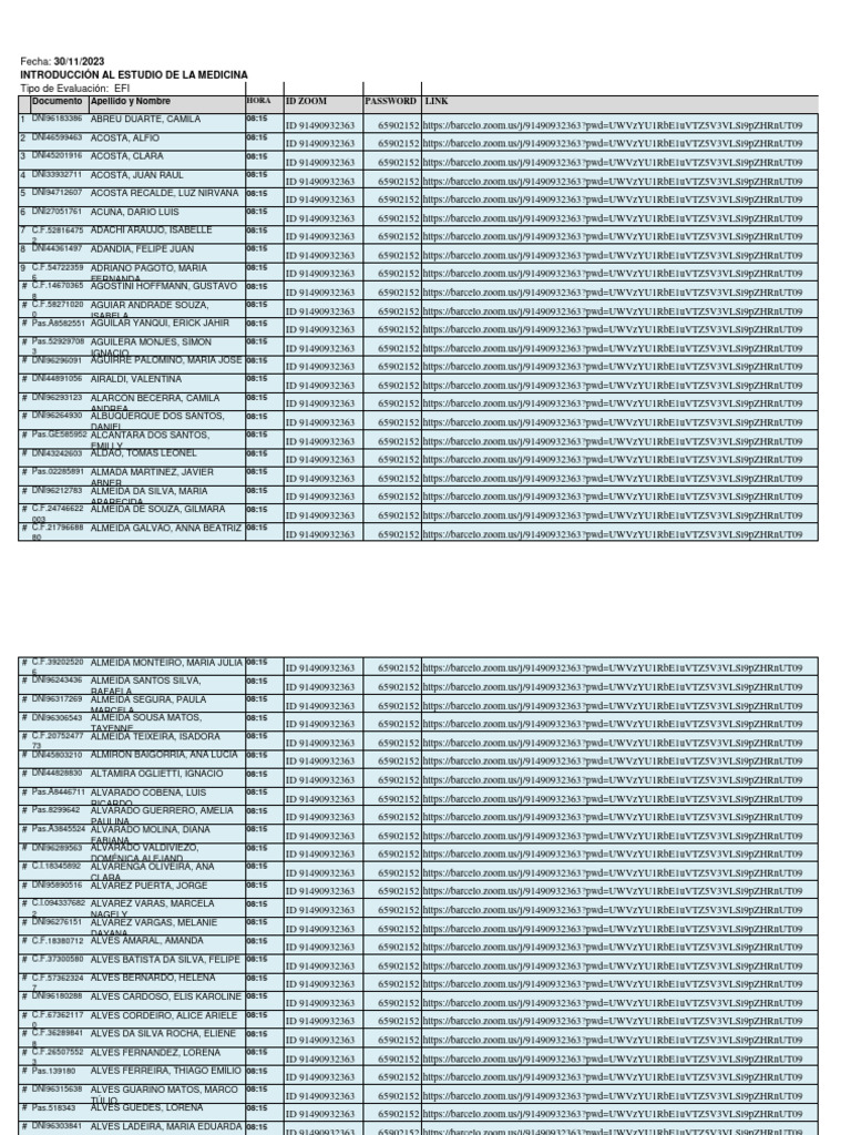 Final Iem Horarios - Links | PDF
