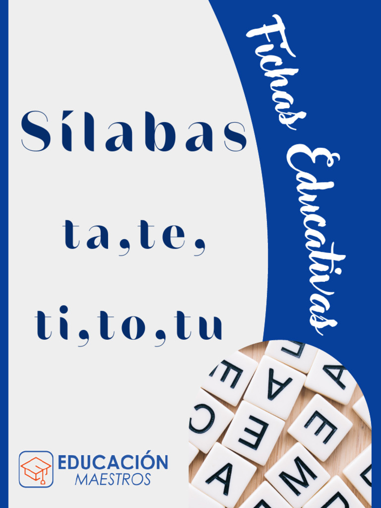 Actividades de sílabas ta, te, ti, to, tu | PDF