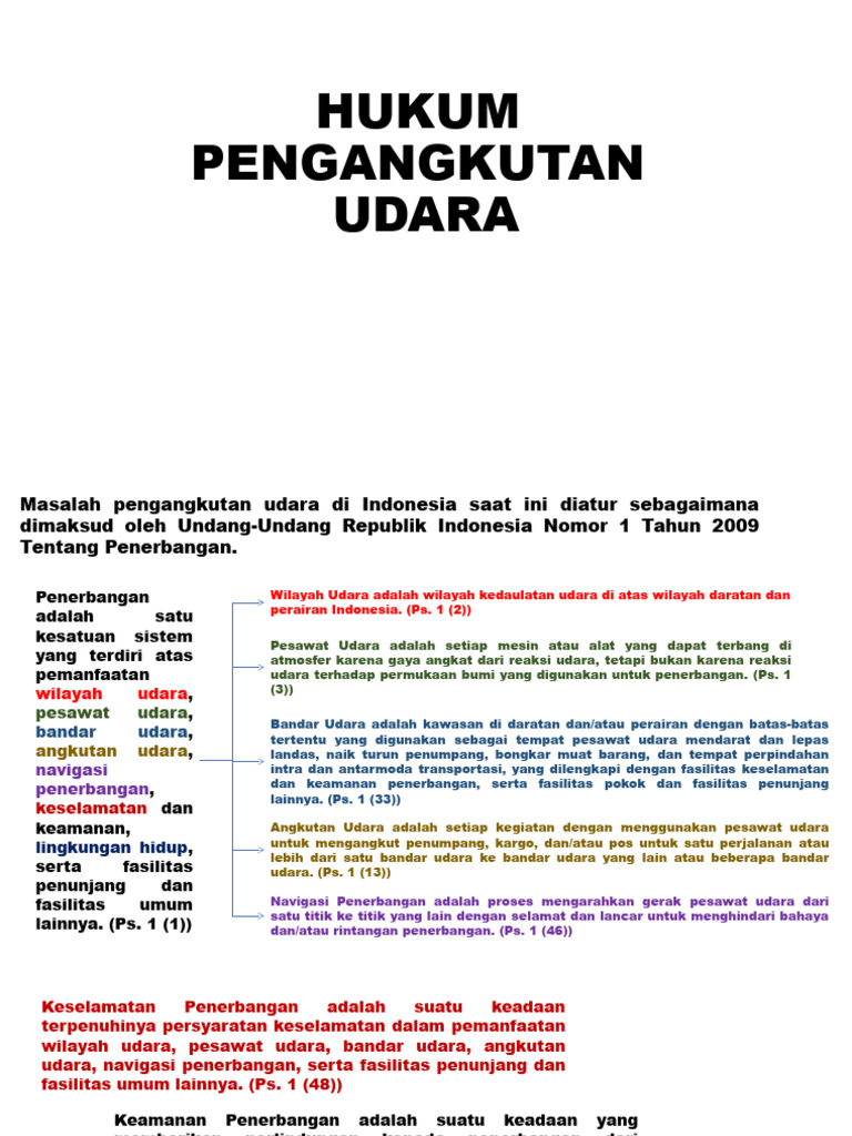 Hukum Pengangkutan Udara Pertemuan 1 | PDF Hukum Pengangkutan Udara Pertemuan 1 | PDF
