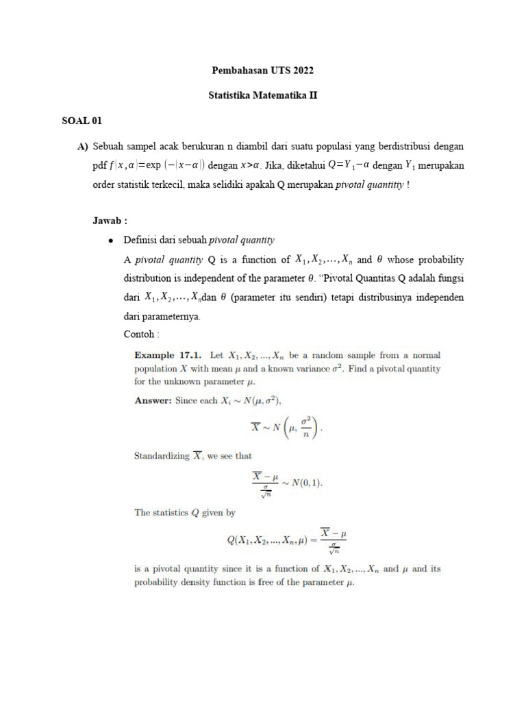 Pembahasan UTS 2022 | PDF