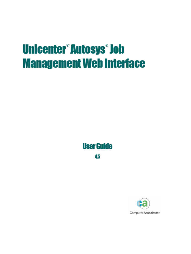 Autosys MGMT Web Interface | PDF | World Wide Web | Internet & Web