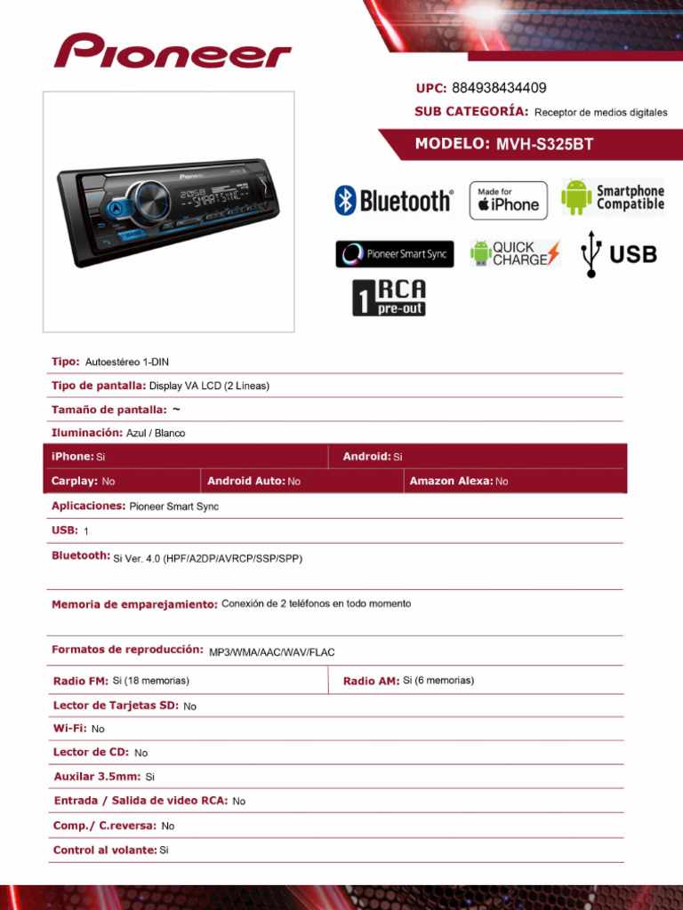 MVH S325BT | PDF