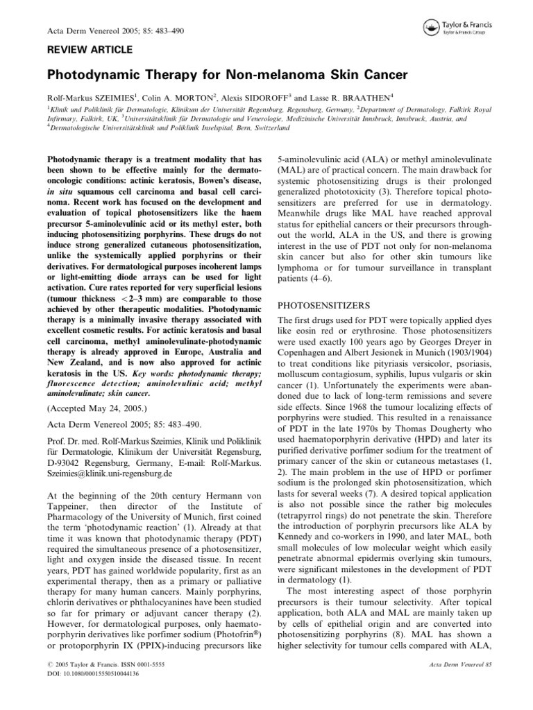 Pst for Nmsc | PDF | Skin Cancer | Medicine