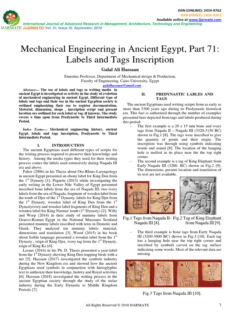 Narmer and Hor Aha Tablets | Download Free PDF | Ancient Egypt | Egypt