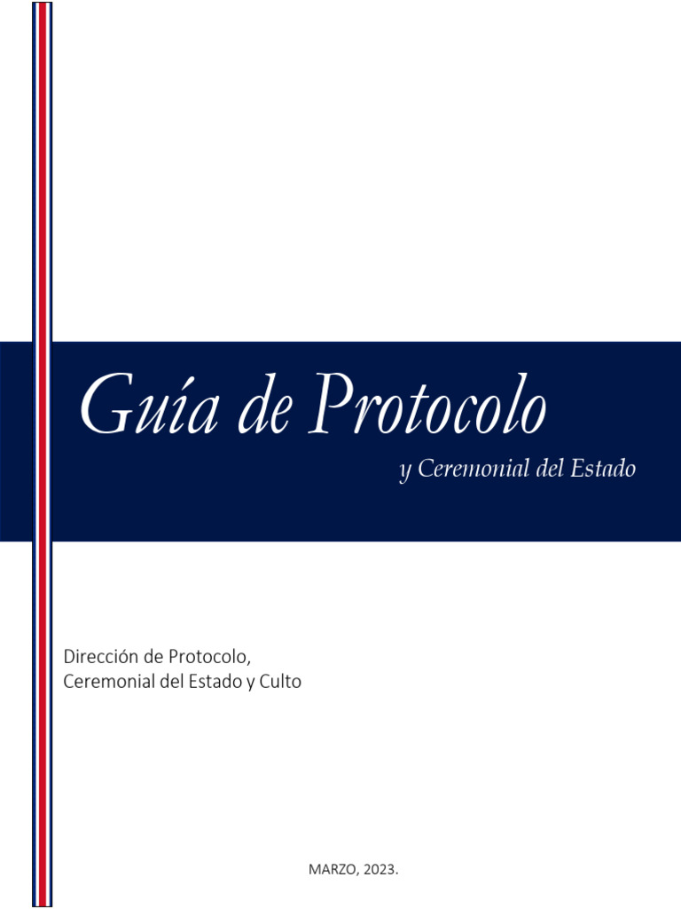 Guia de Protocolo - Marzo 2023 | PDF | Ministerio (Departamento de ...