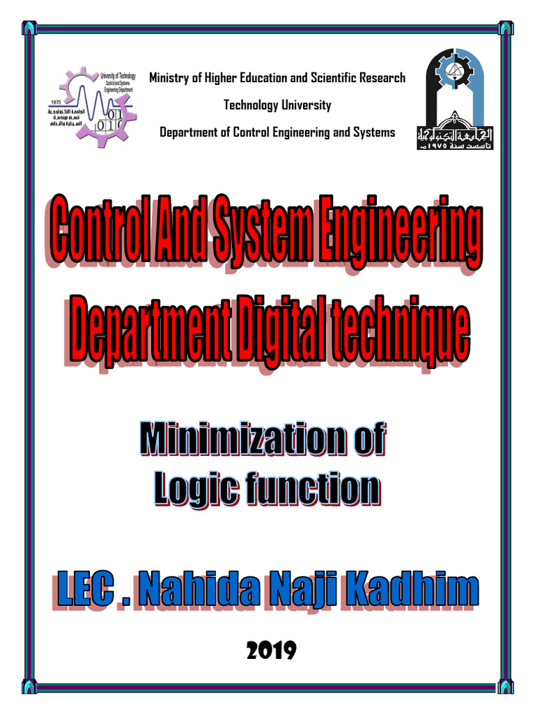 Minimization of Logic Function | PDF | Mathematical Logic | Algebra