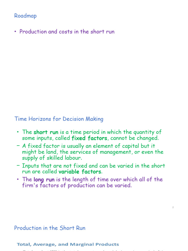 Lecture 6-2 | Download Free PDF | Marginal Cost | Long Run And Short Run