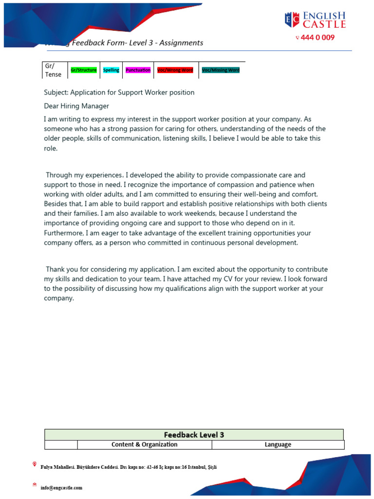 Rawan Writing Assignment Feedback | PDF | Cognition | Linguistics