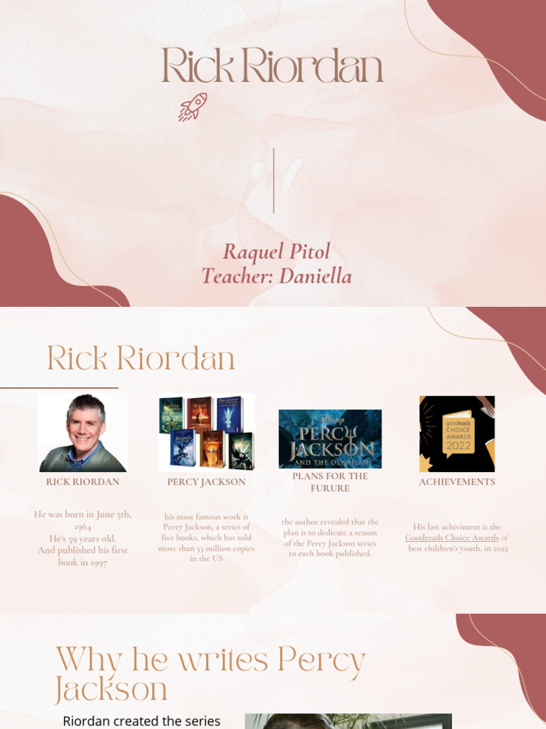 Rick Riordan's Percy Jackson Series Overview | PDF