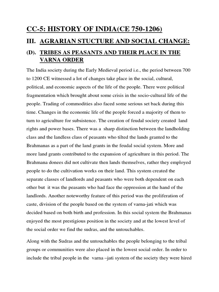 CC5 Mod 3D | PDF | Caste | Society